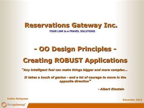 Object Oriented Software Design Principles Ppt