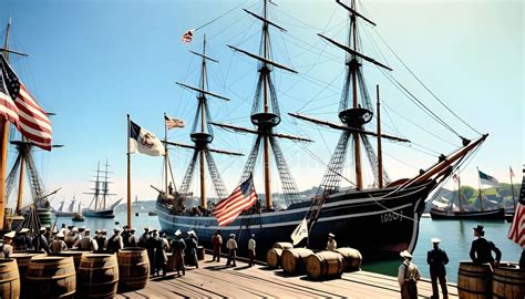 A Day At The Historic Port 1800s Sailing Ships And Maritime Trade
