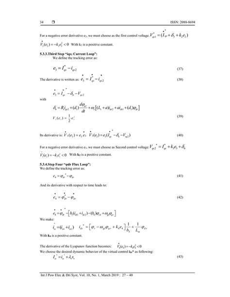 Double Star Induction Machine Using Nonlinear Integral Backstepping