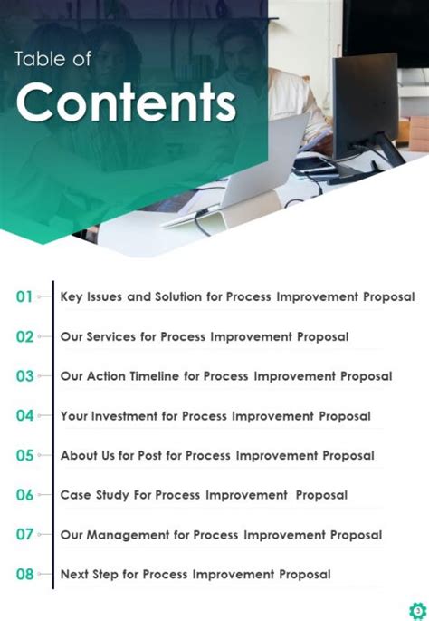 Process Improvement Proposal Report Sample Example Document Presentation Graphics