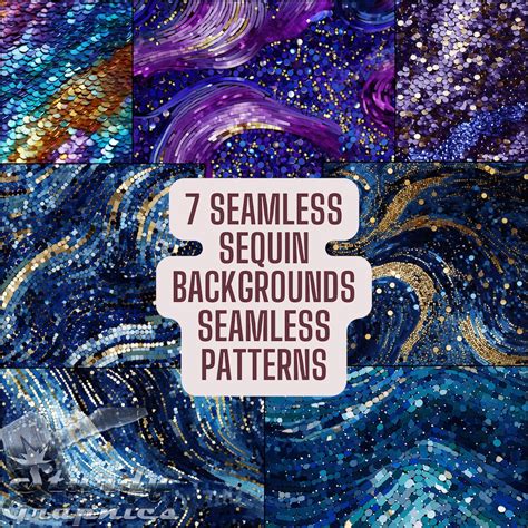 Sequin Background Seamless Pattern Sequin Clipart Shimmer Sequin Printable Sequin Silver