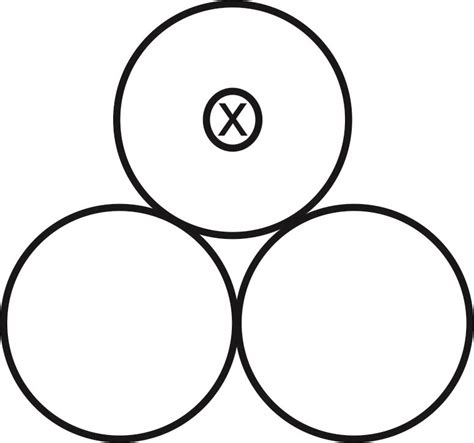 Three Hollow Cylinders Each Of Mass M And Radius R Are Arranged As