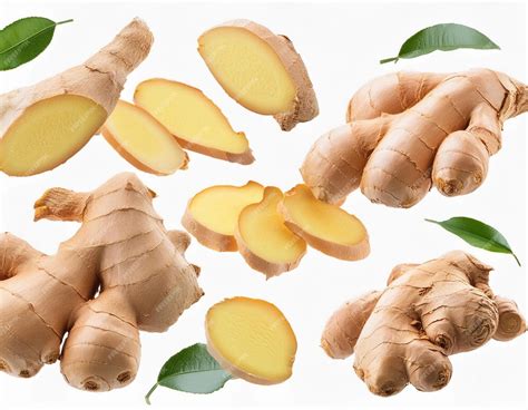 Creative Flying Ginger Design On White Background Premium Ai Generated Image