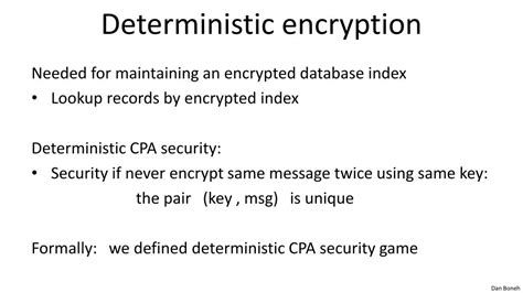Ppt Deterministic Encryption Constructions Siv And Wide Prp