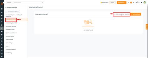 Fiscal Year Setting On Agency Level And Goal Setting Insuredmine Crm