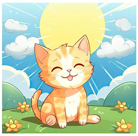 94000 Cute Cat Sun Pictures