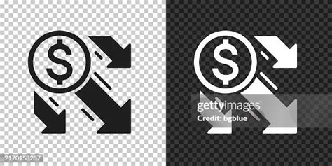 Dollar Decrease Icon For Design On Blank Background High Res Vector