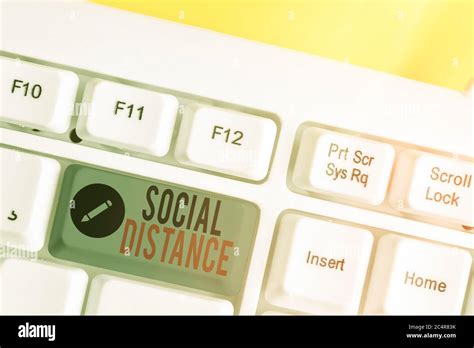 text sign showing social distance business photo text degree of