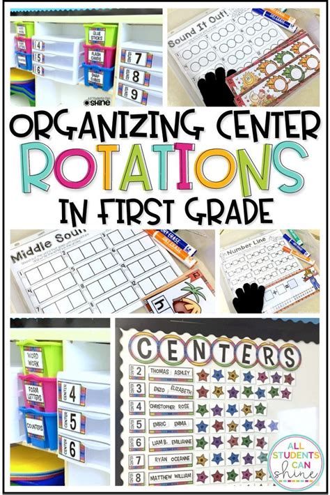 Organizing Center Rotations In First Grade Artofit