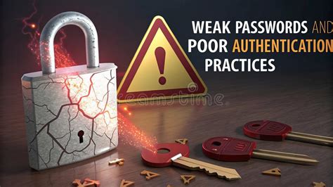 Visual Representation Of Weak Passwords And Poor Authentication