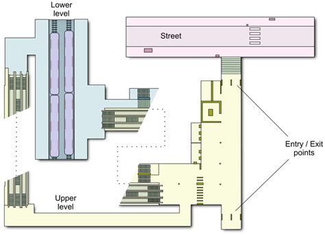 Overview Of The Subway Station There Are Two Different Levels That Are