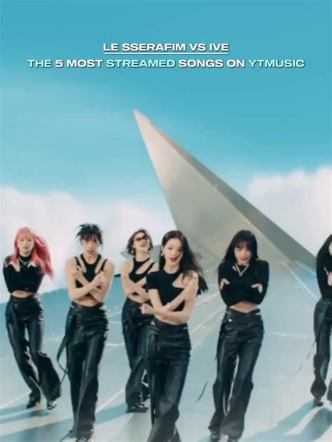 Top 5 Most Streamed K Pop Songs Le Sserafim Vs Ive Tiktok