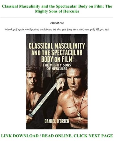 ~free Download Classical Masculinity And The Spectacular Body On Film