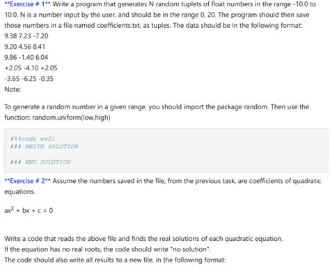 Solved Exercise Write A Program That Generates N Chegg