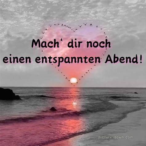 Ich wünsche dir einen schönen abend und später eine gute nacht herz Meer picturesdown com