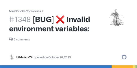 Bug Invalid Environment Variables · Issue 1348 · Formbricks