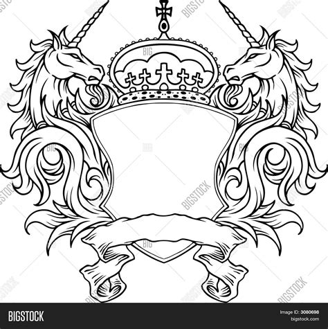 Vintage Crest Shield Vector And Photo Free Trial Bigstock