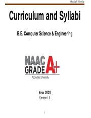 Chandigarh University B E Computer Science Curriculum Overview Course Hero