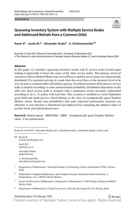 Queueing Inventory System With Multiple Service Nodes And Addressed