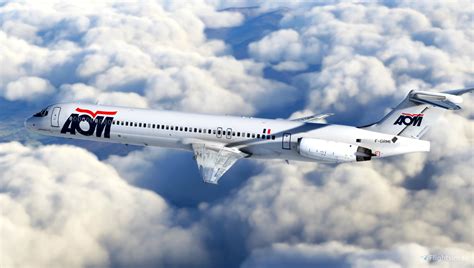 Aom French Airlines F Grmi Fly Maddog X Md82 8k For Microsoft