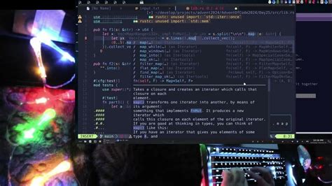 Adventofcode2024 Day25 Rust Nvim Youtube