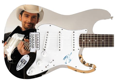 Brad Paisley Signed Autographed 11 Custom Graphics Guitar Autographia