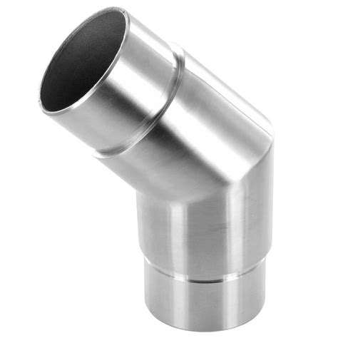 Raccord 135° Angle Vif Pour Tube Diam 424 X 2mm En Inox Brossé 42