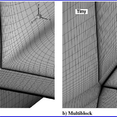 Grid Topology Differences In Wing Body Juncture Download Scientific Diagram