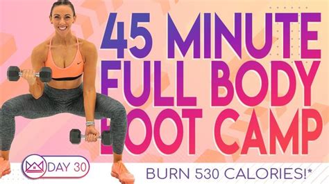 Youtube Boot Camp Workout Full Body Workout Hiit Workouts Fat Burning