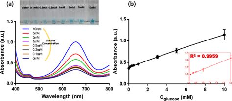 Glucose Detection Of Ccnps At Different Concentrations A Uv−vis
