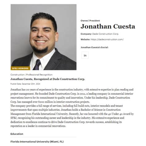 Dadeconstruction Leadership Growth Honored Jonathan Cuesta 60
