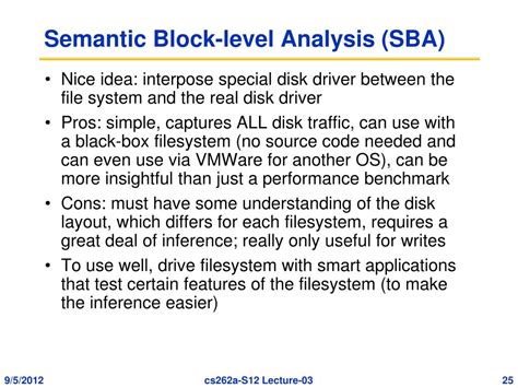 Ppt Eecs 262a Advanced Topics In Computer Systems Lecture 3 Filesystems September 5 Th 2012