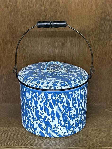 Lot 7 Rare Early Granite Pail Van Metre Auction