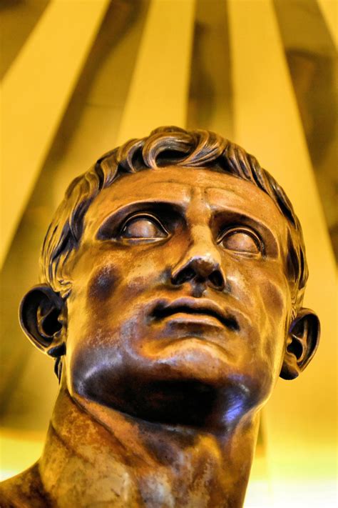 Julius Caesar Sculpture Head From Faces On The Strip At Las Vegas