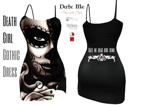 Second Life Marketplace Date Me Dead Girl Gothic Dress Demo