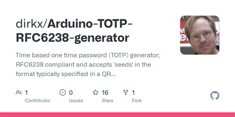 Github Dirkxarduino Totp Rfc6238 Generator Time Based One Time Password Totp Generator