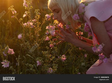 Girl Blond Hair Bent Image And Photo Free Trial Bigstock