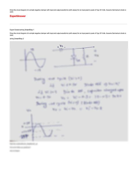 Solution Solution For Draw The Circuit Diagram Of A Simple Negative