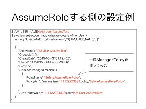 aws cliでassumerole pdf