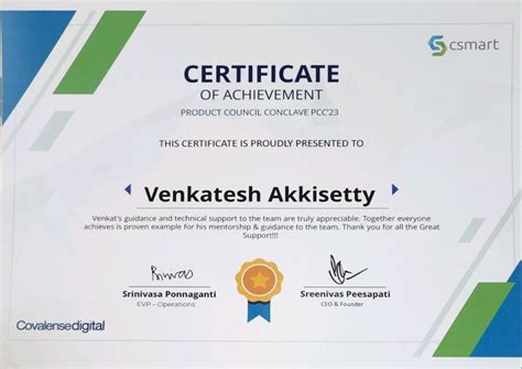 Venkatesh Akkisetty On Linkedin Thank You Covalensedigital For The Recognition Thank You To