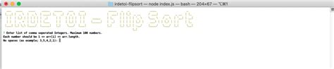 GitHub CssamLabs Lab CLI Algorithm FlipSort Irdetoi Test Flip Sort Algorithm