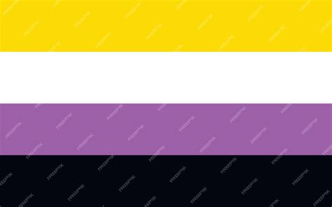 Premium Vector Nonbinary Pride Flag Sexual Identity Pride Flag