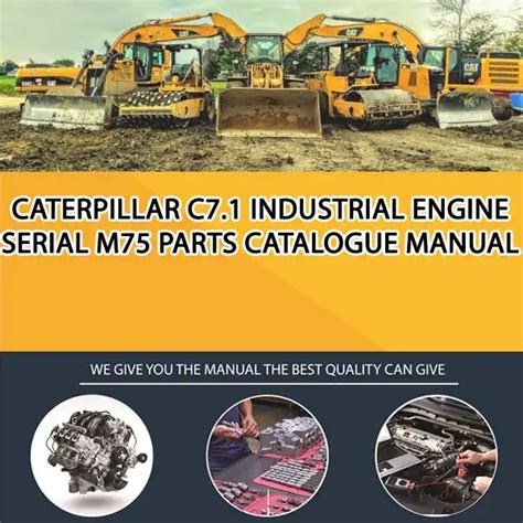 Caterpillar C71 Industrial Engine Serial M75 Parts Catalogue Manual