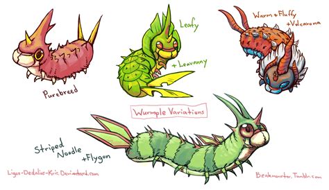 Wurmple Variations Pokemon Variants Know Your Meme