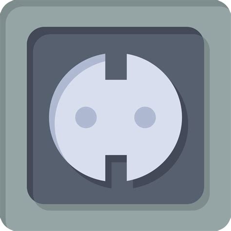 Electrical Energy Plug Power Supply Socket Flat Color Icon Vector Icon