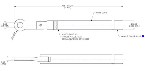 Torque Wrench Drawing