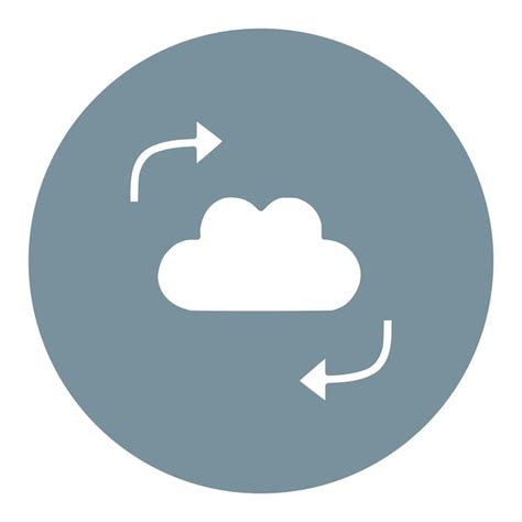 Premium Vector Cloud Sync Icon