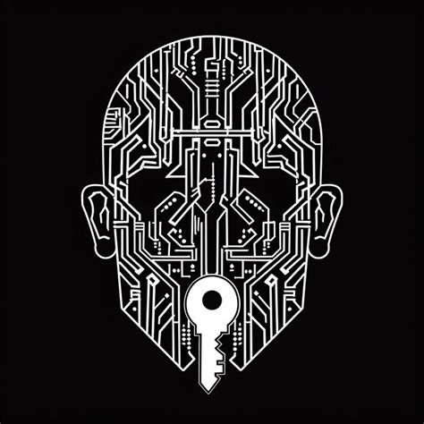 Premium Photo Design Of Hacker Logo With Digital And Cyber Shape Decorated With Circ Creative