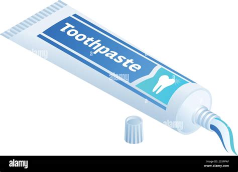 Toothpaste Icon Isometric Of Toothpaste Vector Icon For Web Design
