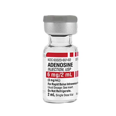 Adenosine 3mg 1ml Sol Inj 10 Vials 2 Ml 121978